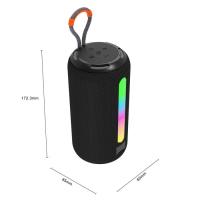 China 1200mAh Portable Fabric Wireless Speaker , TWS Bluetooth Speaker With RGB Light for sale