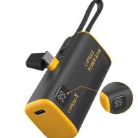 China 5000mAh Capsule Shaped Multi Device Power Bank With Digital Display Logo Customized for sale