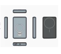 China Compact MagSafe Power Banks Fast Charging Wireless Power Bank 10000mAh OEM for sale