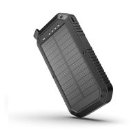 China 20000mAh 22.5W Solar Wireless Power Bank 28 LED Light Rugged Solar Powered Power Bank for sale