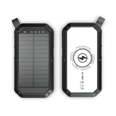 China 20000mAh 22.5W Solar Wireless Power Bank 28 LED Light Rugged Solar Powered Power Bank for sale