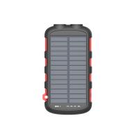 China IPX6 Waterproof Solar Power Bank 20000mAh 15W Wireless Charging With 2W LED Lights for sale