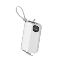 China 20000mah Power Bank With Built In Cables , PD 22.5W Fast Charger For IPhone / Samsung for sale