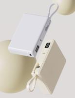 China 20000mAh 35W Fast Charging Wireless Power Bank With Built In Cable for sale