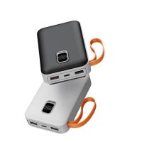 China 22.5W Fast Charging Power Bank 20000mAh All In One Portable Digital Display Charger for sale