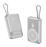 China Smartphone Magsafe Power Bank With Stand , Portable Fast Charging Power Bank 10000mAh for sale