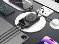 China OEM 10000mAh Magnetic Power Bank Wireless / Wired Super Fast Charging Power Bank for sale