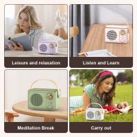 China Portable Vintage Bluetooth 5.3 Speaker, 3W Output, 500mAh Battery 4H Playtime, ABS Mini Wireless Speaker for Home Travel mini portable bluetooth speaker portable mini bluetooth speaker for sale