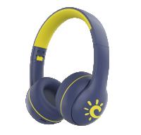 China Blue Foldable Bluetooth 5.4 Over Ear Headphones 35H Playtime AUX Wired Stereo Headset Wired Connection for sale