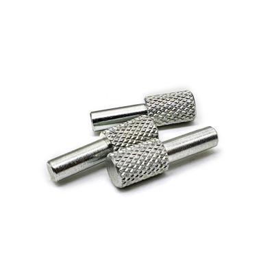 China 316 Stainless Steel Knurled Shafts Non-standard Step Cylindrical Pin CNC Turning Positioning Pin 0.002mm Tolerance for sale