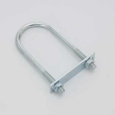 China M6 Extended Galvanized U-Bolt Steel U-Screw Tube Clamp CNC Mechanical Shafts for sale