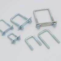 China M12 U-shaped Square Clamp Right Angle U-shaped Bolt Square Tube Clamp for sale