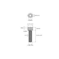 China M8-M12 304 Stainless Steel Hexagon Socket Screw DIN912 CNC Mechanical Shafts for sale
