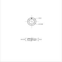 China 304 201 316 Stainless Steel Spring Washers GB93 Standard Open Elastic Meson Gasket 8mm for sale