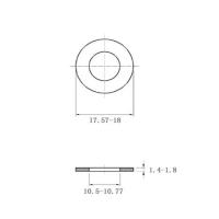 China 304 Stainless Steel Small Flat Washer GB848 M1.6 to M36 Round Washer for Industrial Fasteners for sale