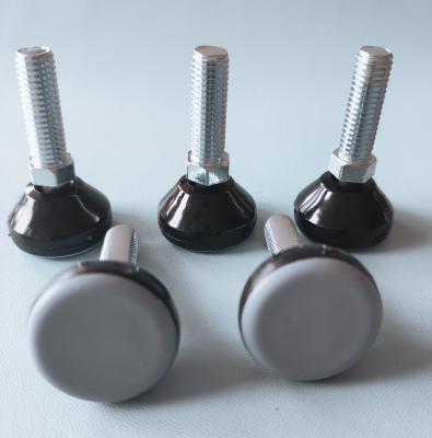 China Adjustable Furniture Leveling Feet M8X25mm Easy Glide Feet For Sofas Table Chairs for sale