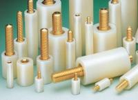 China Nylon PCB Mounting Pillars Round Brass M6 Nylon Spacers Standoffs Original Color for sale