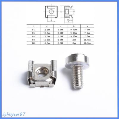 China Steel M10 Captive Nuts Standard Clip Nut Galvanized With Yellow Zinc for sale