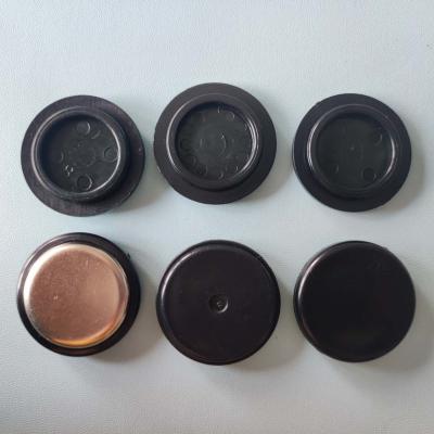 China Black Plastic Furniture Caster Cups Easy Gliding Customized For Sofas Chairs for sale