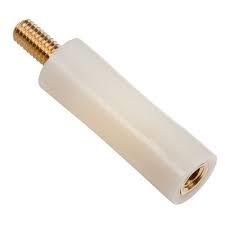 China Round Nylon Pillars Isolation Distance Bolts Brass M6 Standoff Spacer ISO 9001 for sale