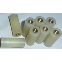 China PA66 Brass Nylon Pillars Round M6 Female To Female Standoff Spacers UL 94 V-2 for sale