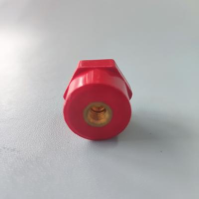 China Red Nylon Pillars High Voltage Reisitant Hexagonal M6 Brass Isolation Distance Bolts for sale