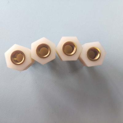 China UL94 V-2 M6 Standoff Spacer Hexagonal Nylon Pillar Brass Isolation Distance Bolt for sale