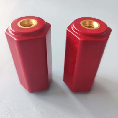 China Hex M8 Standoff Spacer Brass M8X16-55MM High Voltage Reisitant Nylon Pillar for sale