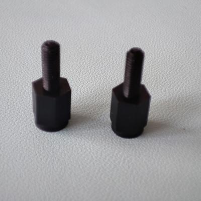 China M3X8mm - 9mm M3 Nylon Pillars Black Hex Standoff Spacer PCB Board UL 94 V-2 for sale