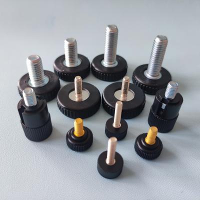 China M4X8MM Brass Knurled Thumb Screws Hand Tighten / Hand Spin Grade 4.8 8.8 10.9 for sale