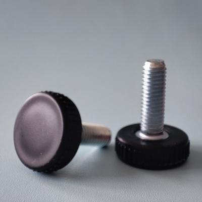 China Knurled Flat Head Thumb Screw M8X25mm Plain Finish Customized for sale