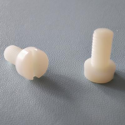 China M6X12MM Plastic Hardware Products PEEK PTFE PP PPS PVC Nylon Screws UL 94 v-2 for sale