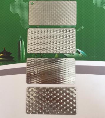 China 201 Colour Embossed Stainless Steel Sheet Customized SS201 Stainless Steel Plate for sale