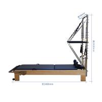 China Half Height Dual Use Pilates Frame Two In One Fitness Equipment Maple Wood 2480mm 680mm for Gym for sale