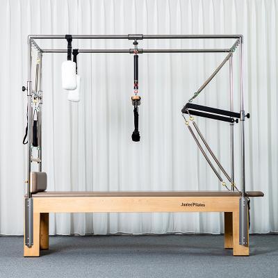 China Adjustable Eco Friendly Maple Wood Cadillac Pilates Reformer Machine Studio Custom Logo for sale