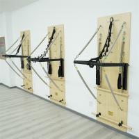 China Wood Pilates Spring Wall Unit Wall Mounted Spring Board Springboard Pilates Equipment for sale
