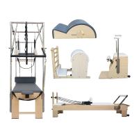 China Maple Wood Pilates Reformer Machine with Cadillac Tower Trapeze Wunda Chair Ladder Barrel 66 inch for sale