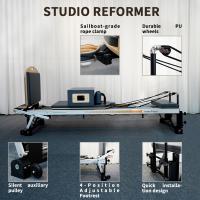 China Aluminum Alloy Pilates Reformer 2560x630x440mm for Commercial Home Studio Gym for sale