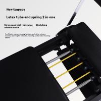 China Dual Purpose Large Steel Frame Pilates Reformer Foldable Home Fitness Equipment with Latex Springs for sale