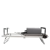 China Stainless Steel Adjustable Pilates Reformer 500 Units Capacity with Storage Box for Body Building Training for sale