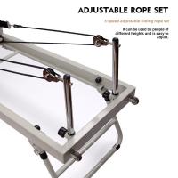 China Stainless Steel Adjustable Pilates Reformer 500 Units Capacity with Storage Box for Body Building Training for sale