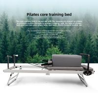 China Stainless Steel Adjustable Pilates Reformer 500 Units Capacity with Storage Box for Body Building Training for sale