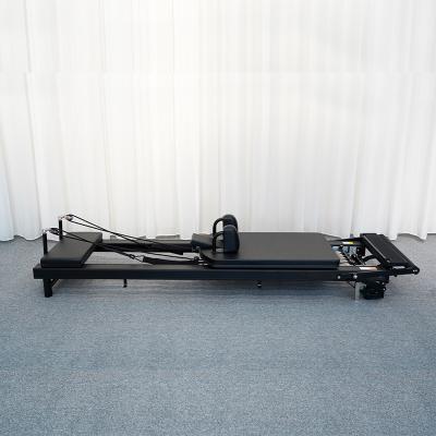 China Commercial Aluminum Pilates Reformer 2450x630x280mm with Movable Foot Bar for sale