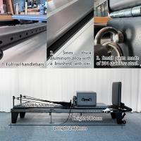 China Eco Friendly Custom Logo Portable Aluminum Pilates Reformer 2480x580x380mm for sale