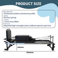 China Jaalee Aluminum Pilates Reformer 2560x630x440mm Portable Custom Logo Studio Equipment for sale