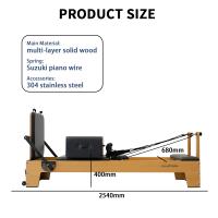 China OEM ODM Multifunction Portable Wooden Pilates Reformer 2540x680x400mm for Studio for sale