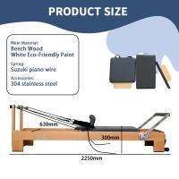 China Jaalee Commercial Beech Wood Pilates Reformer 2250x630x300mm Eco Friendly Studio Equipment for sale