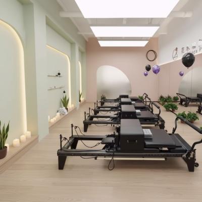 China Aluminum Pilates Reformer Machine Bed 2480x580x380mm Commercial Use for Body Building for sale