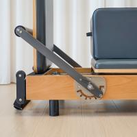 China Folding Wood Pilates Reformer 237x61x28cm Maple Oak for Home Gym Studio for sale