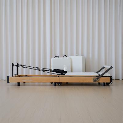 China Customized Wooden Pilates Reformer HXC-B3 Foldable Portable for Studio Commercial Use for sale